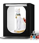 Amazon.com : FOSITAN Photo Light Box, Upgrade 8 Backdrops Photo Studio ...
