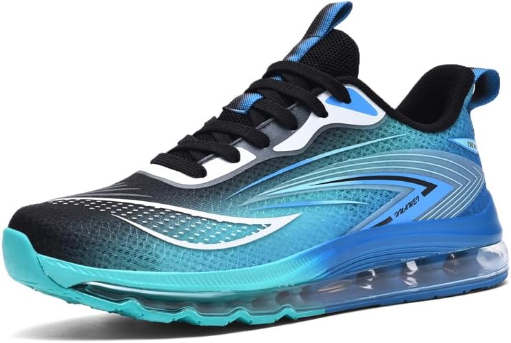 Amazon | [FKHK] スニーカー メンズ ランニングシューズ ジョギングシューズ 人気 厚底 幅広 通気メッシュ エアークッション ...