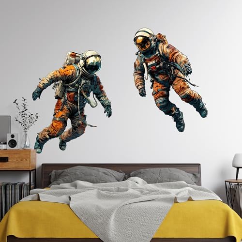 Amazon.com: Astronaut Wall Sticker Removable Large Spaceman Wall Decal Nursery Decor Gift for ...
