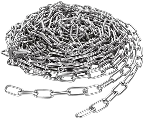 JMIATRY 8 Metres Length 304 Stainless Steel Chain, 3mm Heavy Duty Chain ...