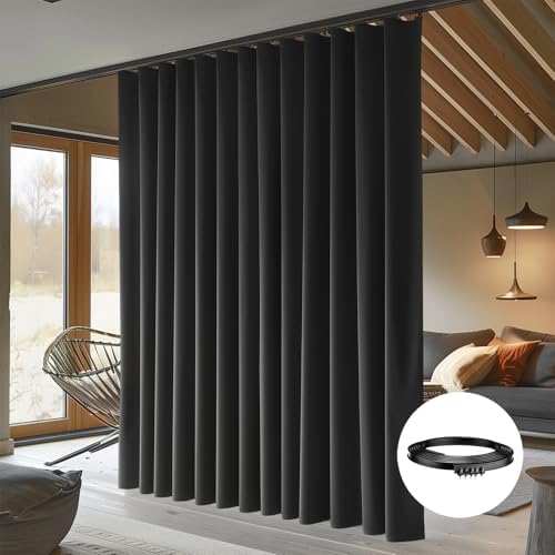Amazon.com - Room Divider Curtains for Ceiling Track Rod, Blackout ...