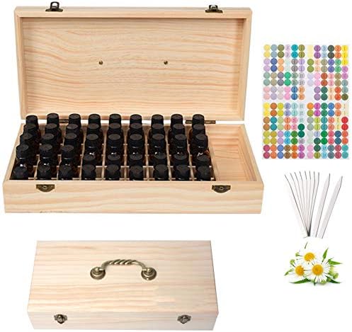 RoseFlower Wooden Essential Oil Storage Box Home Fragrance Carrier Case ...
