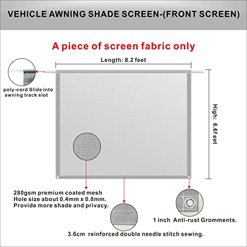 Snapklik.com : Dulepax Car Side Awning Shade Screen, Vehicle Awning ...