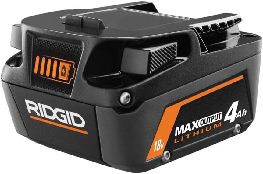 RIDGID R840040 AC840040 18V 4.0 Ah MAX Output Lithium-Ion Battery ...