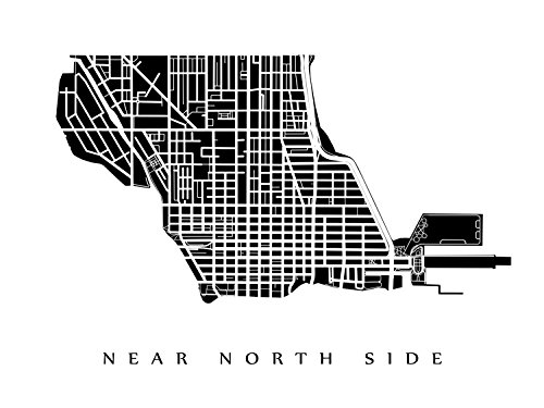Amazon.com: Near North Side Neighborhood Map - Chicago, Illinois Poster ...