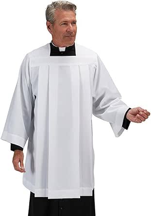 Amazon.com: Trinity Church Supply Plain Box Pleated Surplice Christian ...