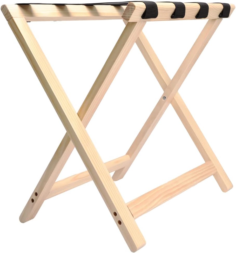Amazon.com: Wholesale Hotel Products Wooden Luggage Rack for Guest Room ...