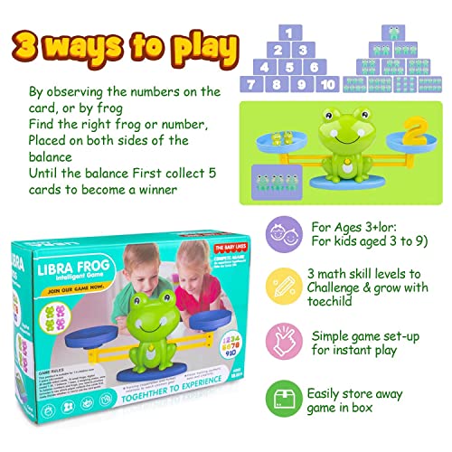 Snapklik.com : Frog Balance Math Game, 85 Piece Kids Kindergarten ...