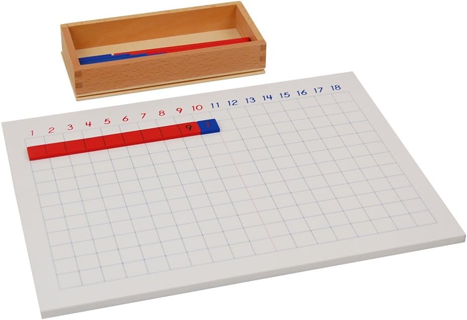 LEADER JOY Montessori Math Materials Addition Strip Board for Preschool ...