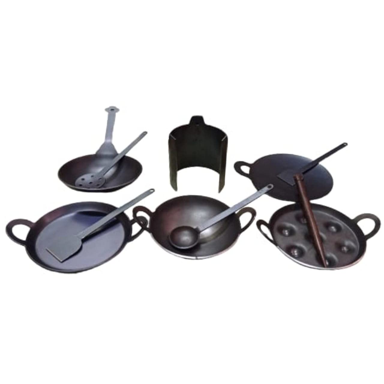 Buy Tiny Souls Kids Miniature Palm Sized Iron Big Aduppu ,Big kadai ...