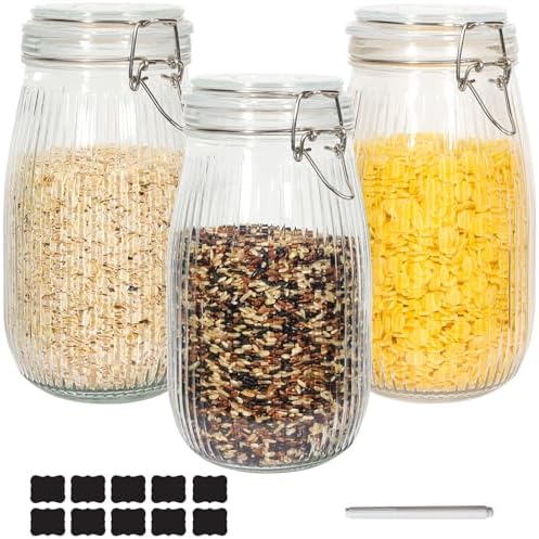 Amazon.com: Vtopmart Glass Storage Jars : Home & Kitchen