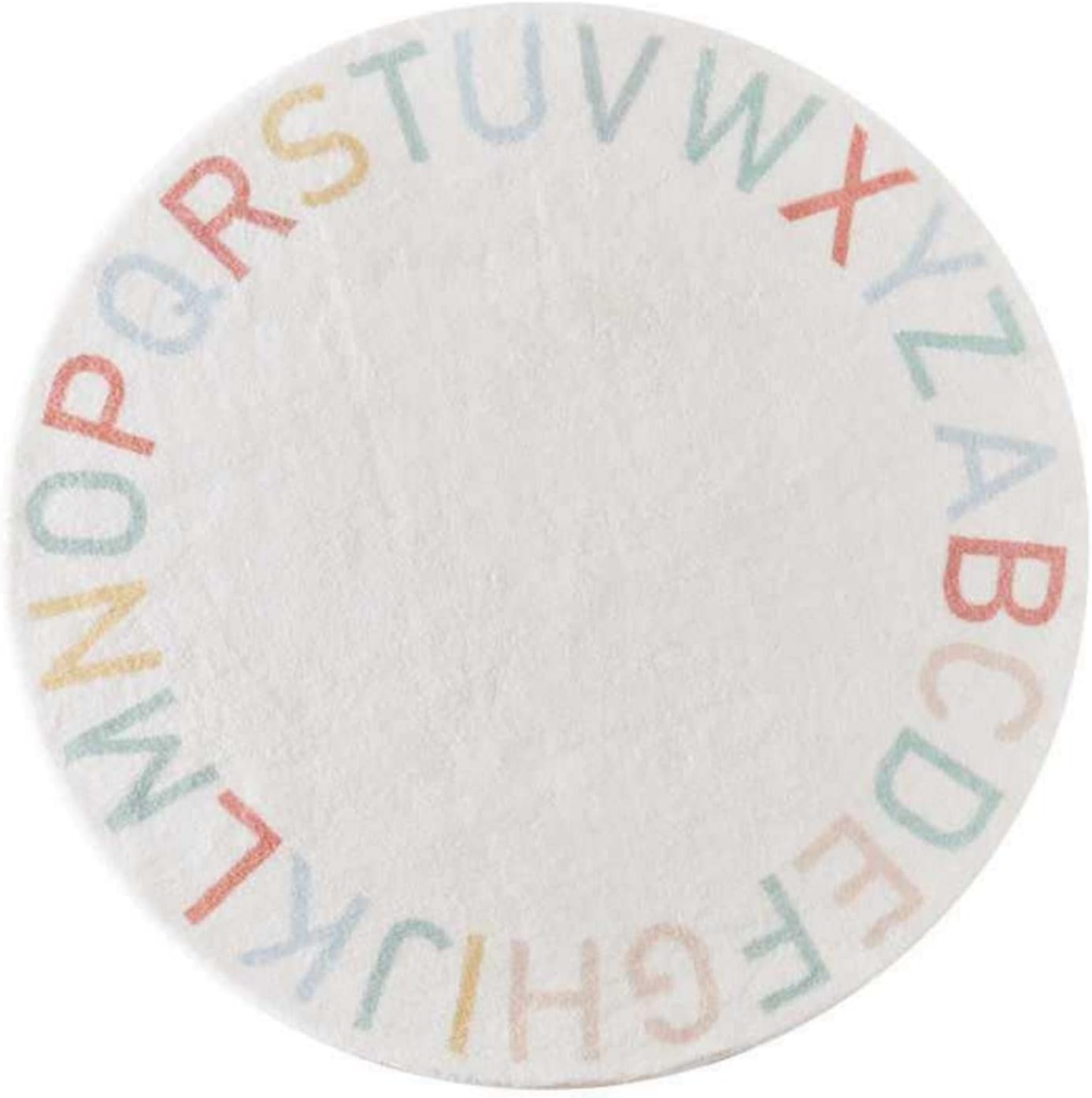 Amazon.com: MOJUN 5.9Ft ABC Round Carpet Kids Educational Learning Area ...