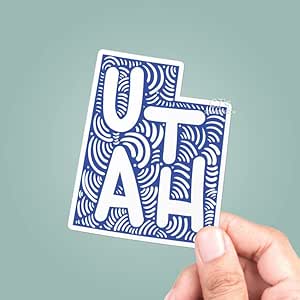Amazon.com - Utah State Outline Vinyl Sticker - Vinyl Decal Car Decal ...