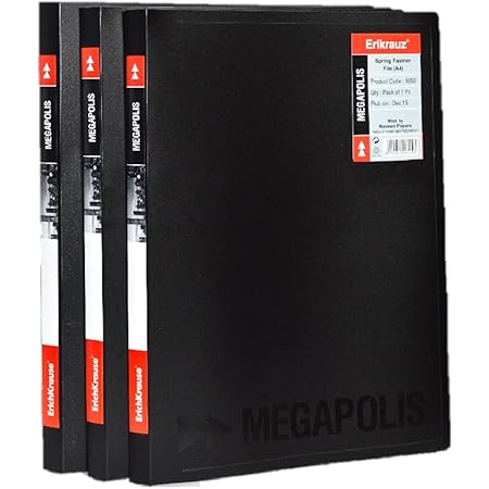 Erikrauz Premium Megapolis Spring fastner File A4 Size Strong Durable ...