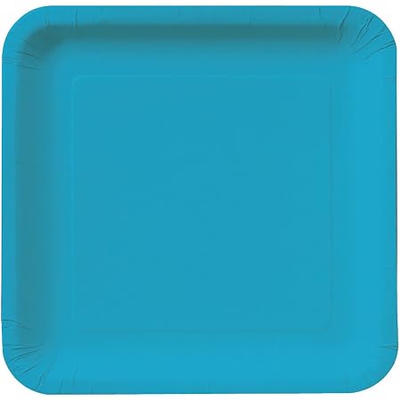 Amazon.com | Creative Converting Touch of Color 18 Count Square Paper ...