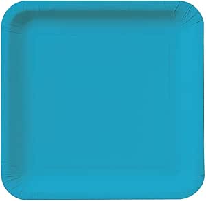 Amazon.com: Creative Converting Touch of Color 18 Count Square Paper ...