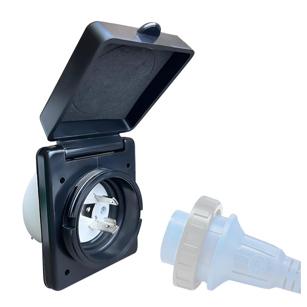 Snapklik.com : 30 Amp RV Plug Power Inlet Box,NEMA L5-30P Shore Power ...