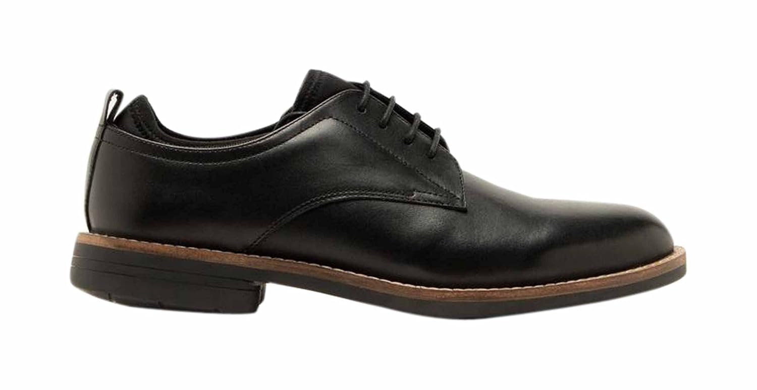 RARE RABBIT Men's Black Pull Leather Formal Shoe - 7 UK : Amazon.in ...