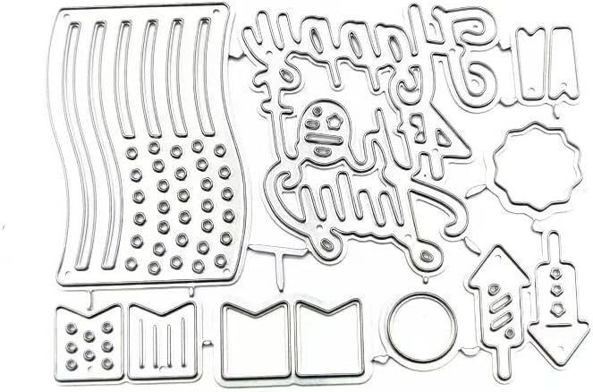 Amazon.com: Happy 4TH of July Stamps and Dies Set for Card Making,Clear ...