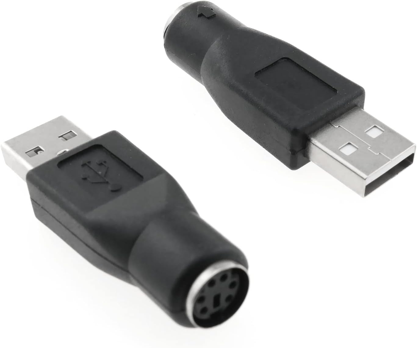 Amazon.com: RLECS USB to PS2 Adapter 2PCS Black PS/2 Female to USB Male ...
