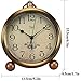 Saytay Classic Retro Clock, Golden Table Table Desk Alarm Clock ...