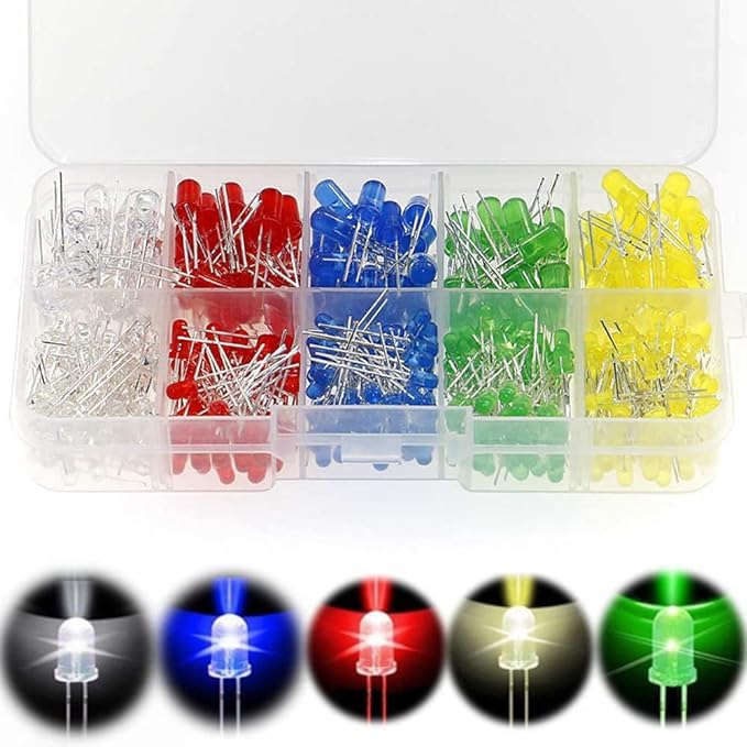 Buy SP Electron Transparent LED Diode, DIY Kit, Bullet Type, Round Head ...