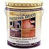 Preserva Wood Transparent Matte Redwood Oil-Based Oil-Based Stain and ...