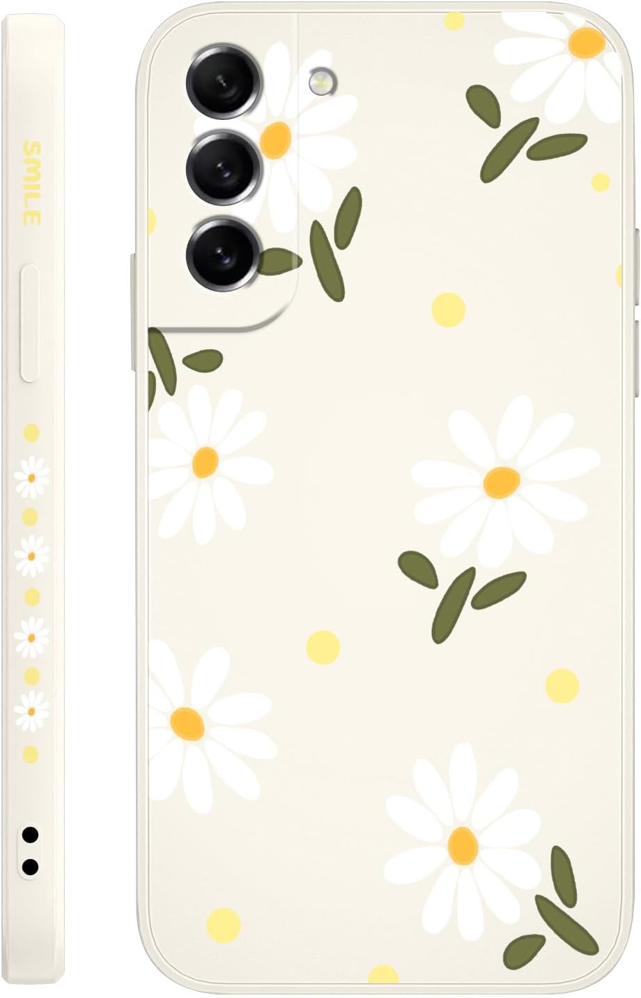 Amazon.com: LEECG for Galaxy S21 FE 5G Case, for Samsung S21 FE Case Floral Creative Sides Phone ...