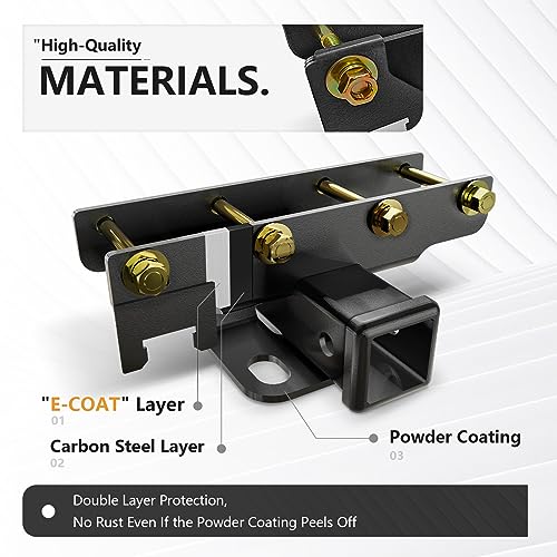 6000 Lb Capacity Tow Hitch With Cover Tow Package YZONA For Ram Tow ...