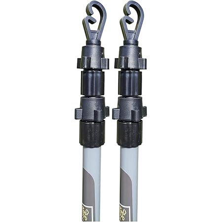 3 metre 3 pole Heavy Duty Metal Telescopic Double Extendable Home ...