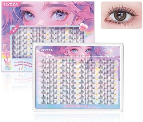 Amazon.com: Elyzza Idol Lash Extension Kit 10-12mm Cluster Lashes With ...