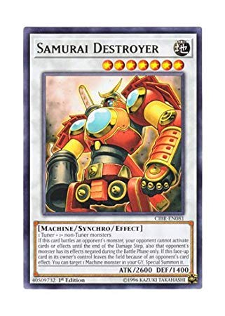 YU-GI-OH! English Version CIBR-EN 081 Samurai Destroyer (Rare) 1st ...