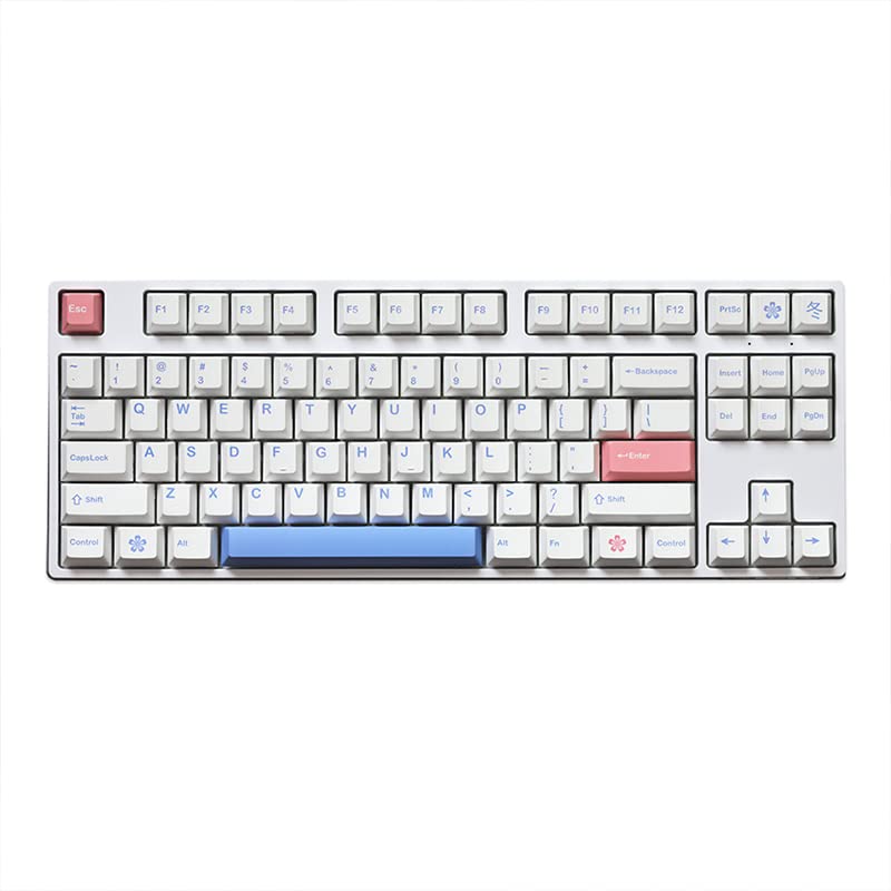 Amazon.com: auguri PBT Keycaps Cherry Profile White Keycaps for ...