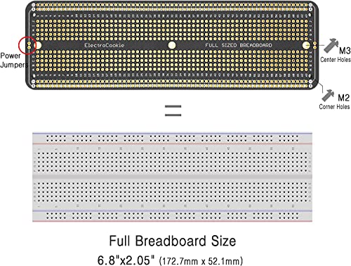 Snapklik.com : ElectroCookie Large PCB Prototype Board Kit Solderable Breadboards For ...