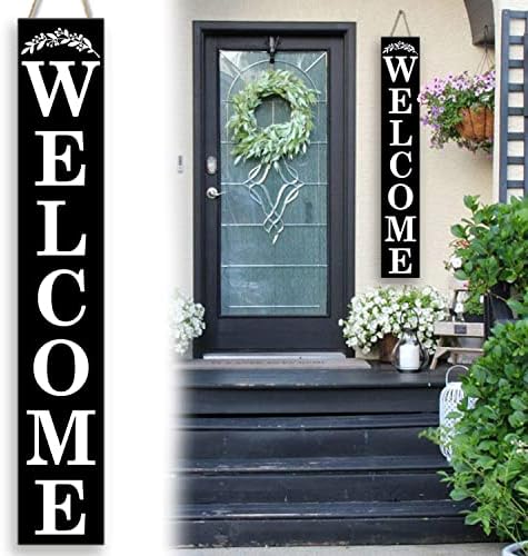 BXAIGR Welcome Sign for Front Porch Standing - 47inch Rustic Welcome ...