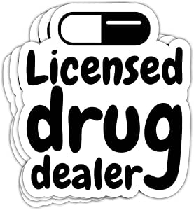 Amazon.com: MAIANEY (3 Pcs) Licensed Drug Dealer Sticker Funny ...