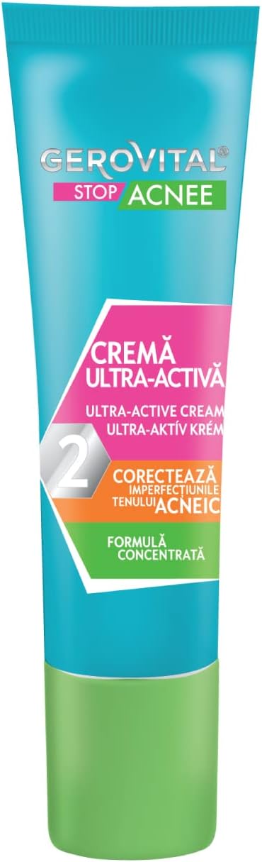 Gerovital Stop Acnee, Crema Ultra-Attiva Anti Acne con Acido Salicilico ...