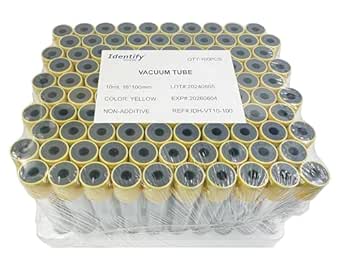 Amazon.com: Identify Health Vacuum Urine Specimen Tubes | 100 Pack | 10 ...