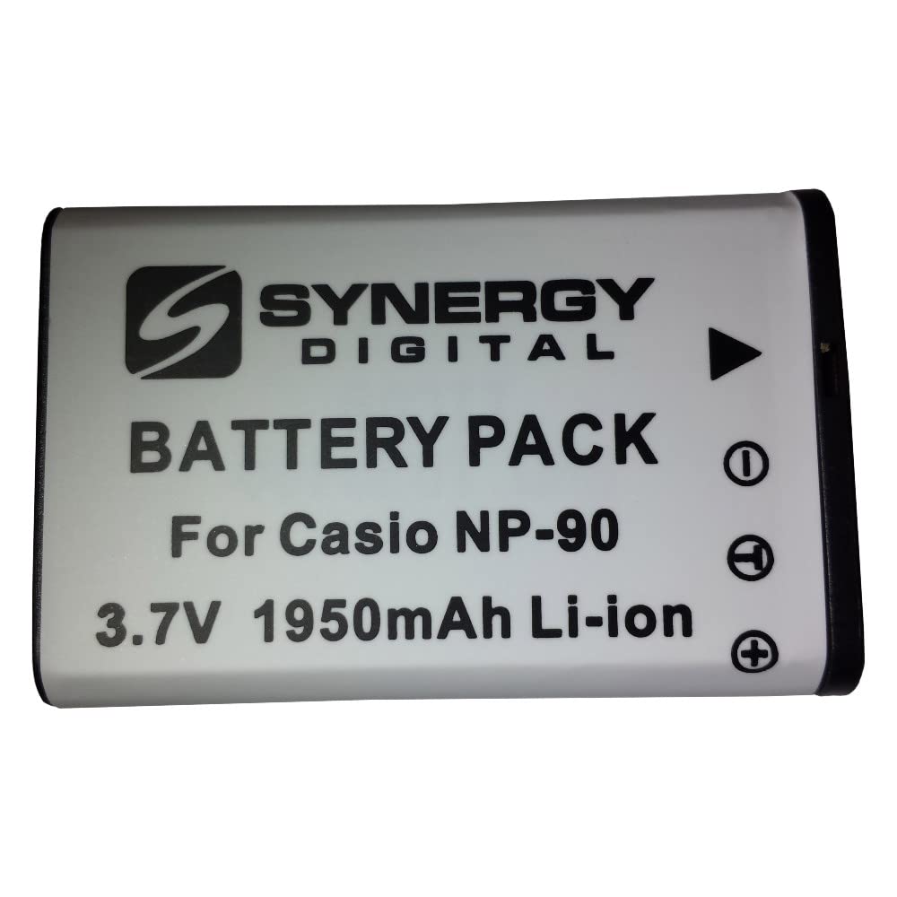 Buy NP-90 Lithium-Ion Battery (1950 mAh) - Replacement For Casio NP-90 Rechargeable Battery ...