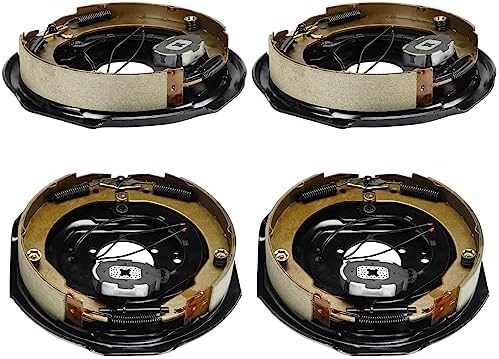 Youxmoto 12" X 2" Electric Trailer Brake kit (2 Right + 2 Left), 5 Hole ...