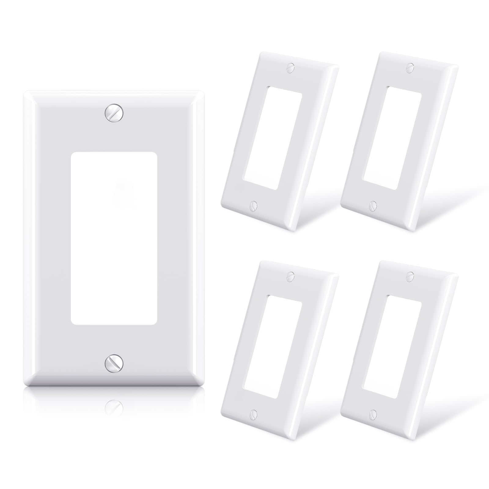 ELEGRP Decorative Receptacle Wall Plate, 1-Gang Standard Size Decorator ...