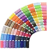 Amazon.com: Sewing Threads Kits, All Purpose 100 Color Spools Polyester ...