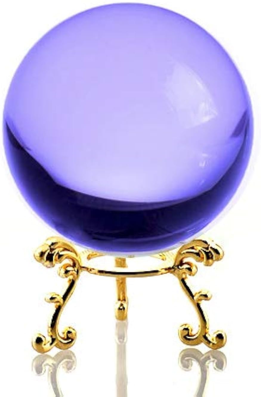 Amazon.com: Amlong Crystal Purple Crystal Ball 60mm (2.3 inch ...