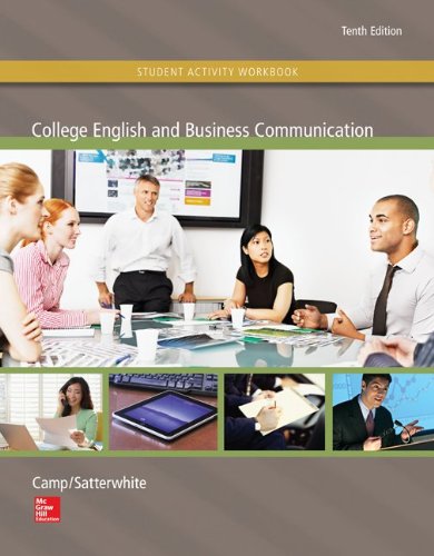 Amazon.com: Student Activity Workbook for use with College English and ...