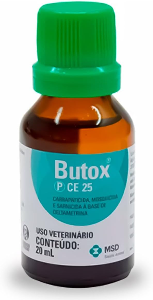 Butox 20ml Veneno Pulgas Carrapatos Moscas : Amazon.com.br: Pet Shop