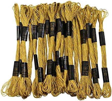 EmbroideryMaterial Golden Zari Thread for Craft, Decoration, Tags, Gift ...