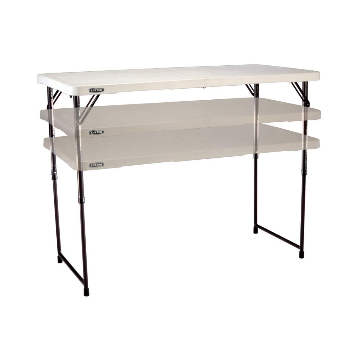 Lifetime 4-Foot Adjustable Height Table, 80160 : Amazon.in: Sports ...