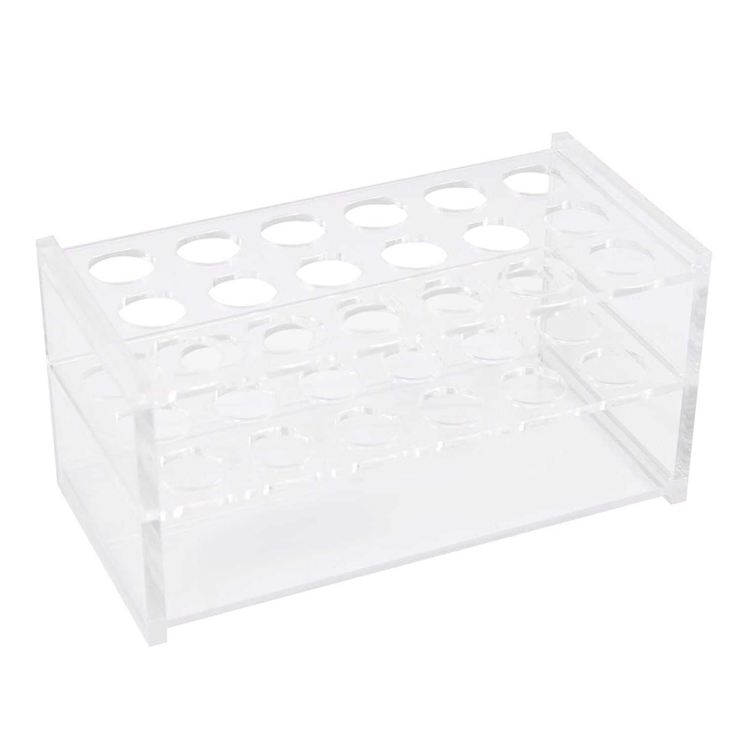 RUIAN Test Tube Holder Acrylic Lab Stand Rack 18-Well 17mm Diameter for ...