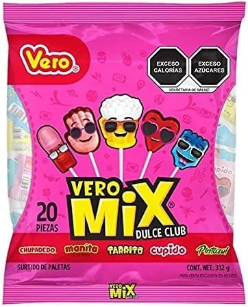 Amazon.com : Vero Mix Banda Dulce Assorted Sweet Lollipops : Grocery ...