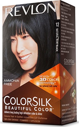Blue Black Hair Dye Box